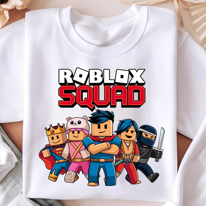 Roblox Squad Png, Gaming Png File, Rob-lox T Shirt Png, Game Character ...
