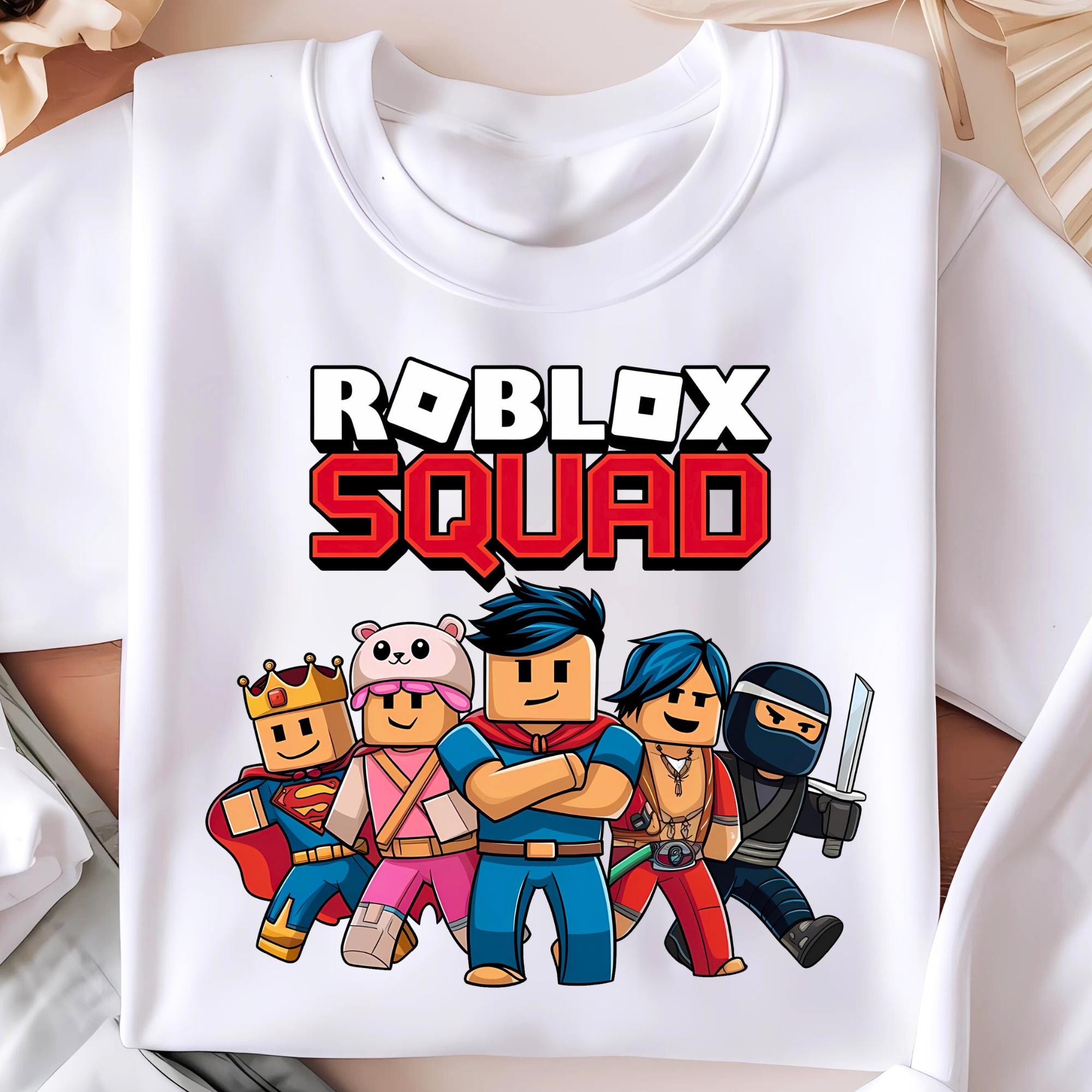 Roblox Squad Png, Gaming Png File, Rob-lox T Shirt Png, Game Character Sublimation Design, Rob ...