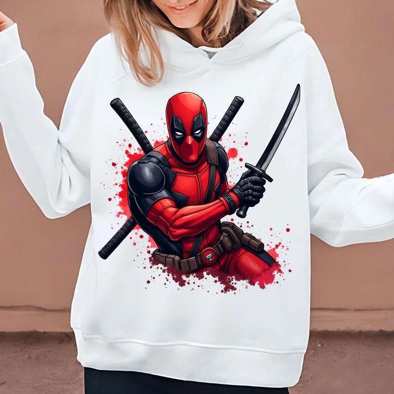 4 PNG Deadpool Arte Superhéroe Png / Acuarela Png Sublimación ...