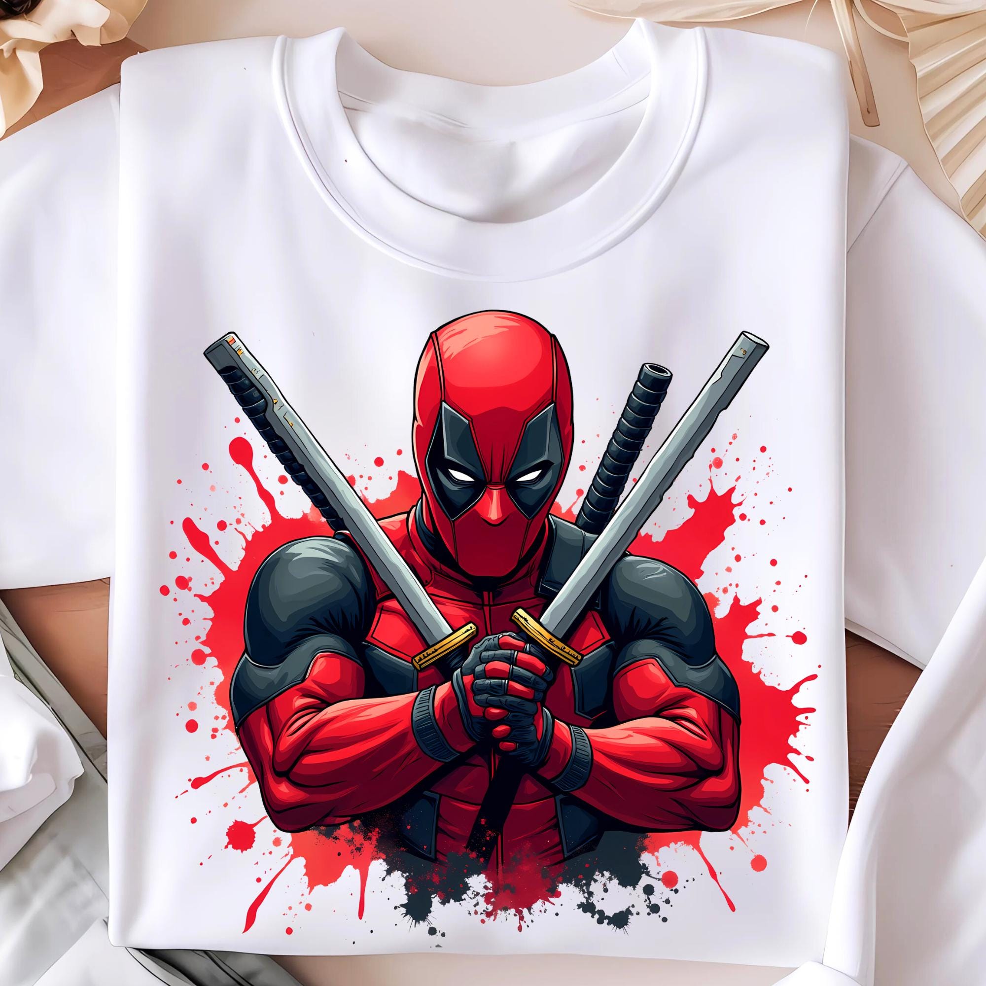 4 PNG Deadpool Art Superhero Png / Acuarela Png Sublimación / Película ...