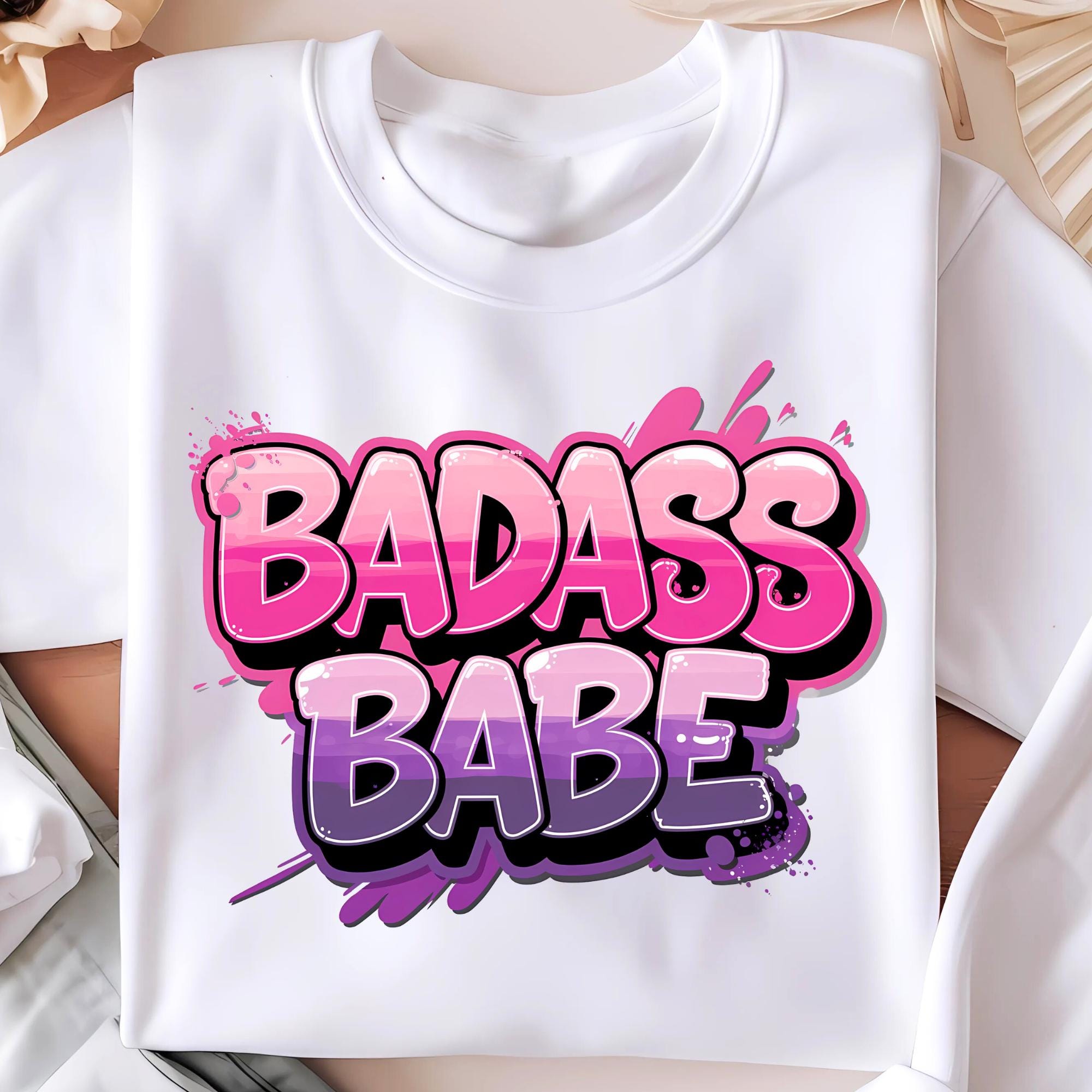 Badass Babe Png, Graffiti Png Design, Pink Aesthetic Png, Girl Power ...