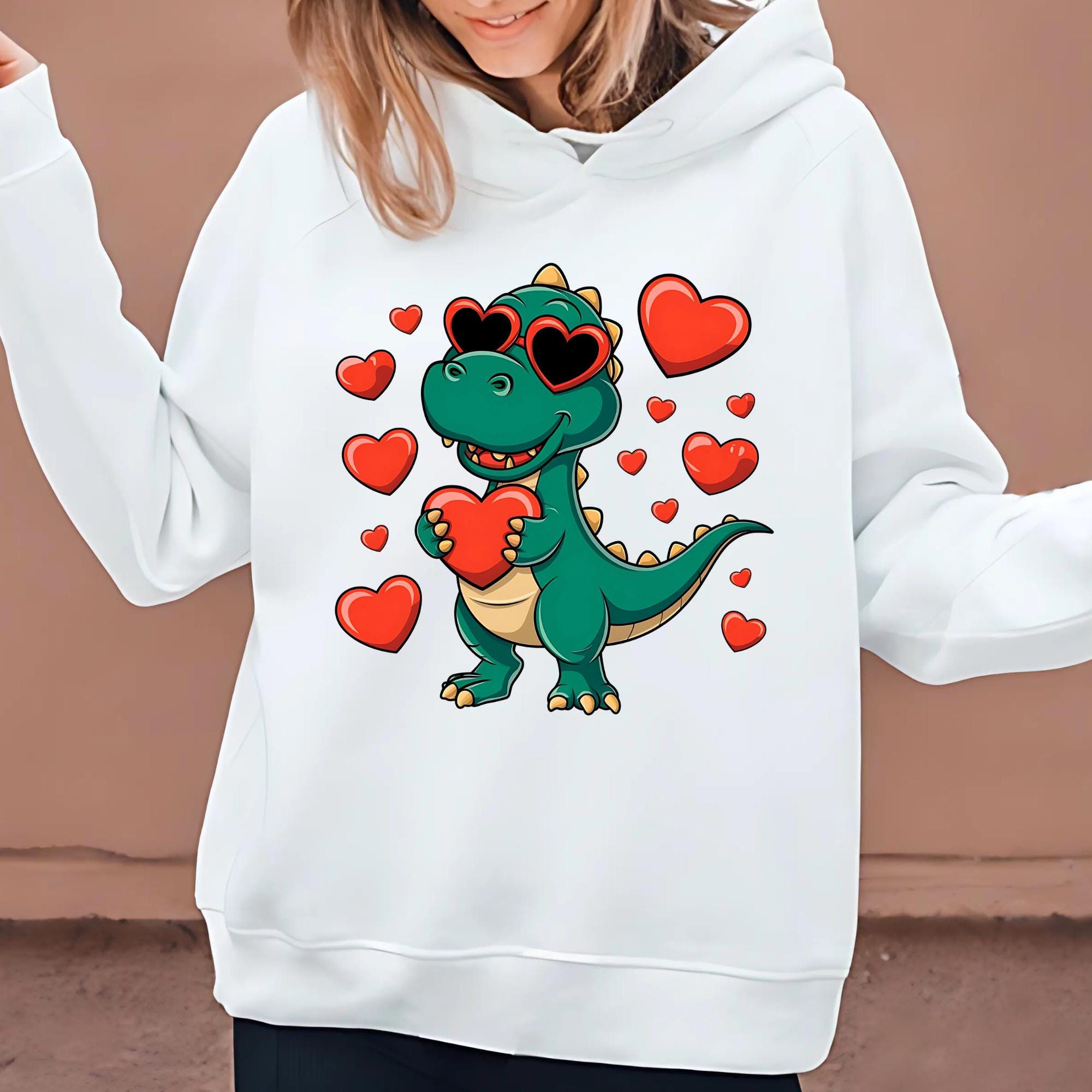 Valentine's Day T-rex Png, Dinosaur Love Png, T-rex Valentine Png ...