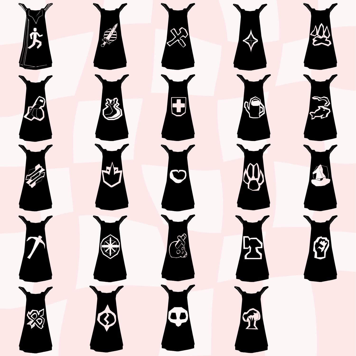 Runescape SVG Bundle, Runescape Cape Svg, OSRS Skill Symbols Old School ...