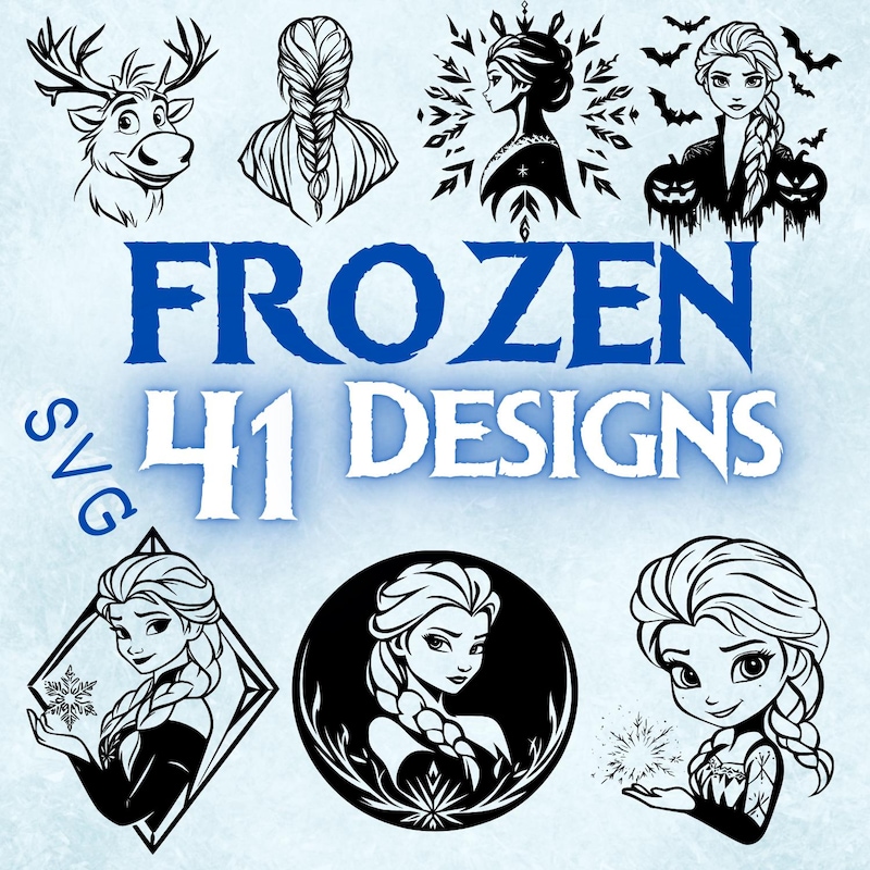 Frozen Svg - Etsy