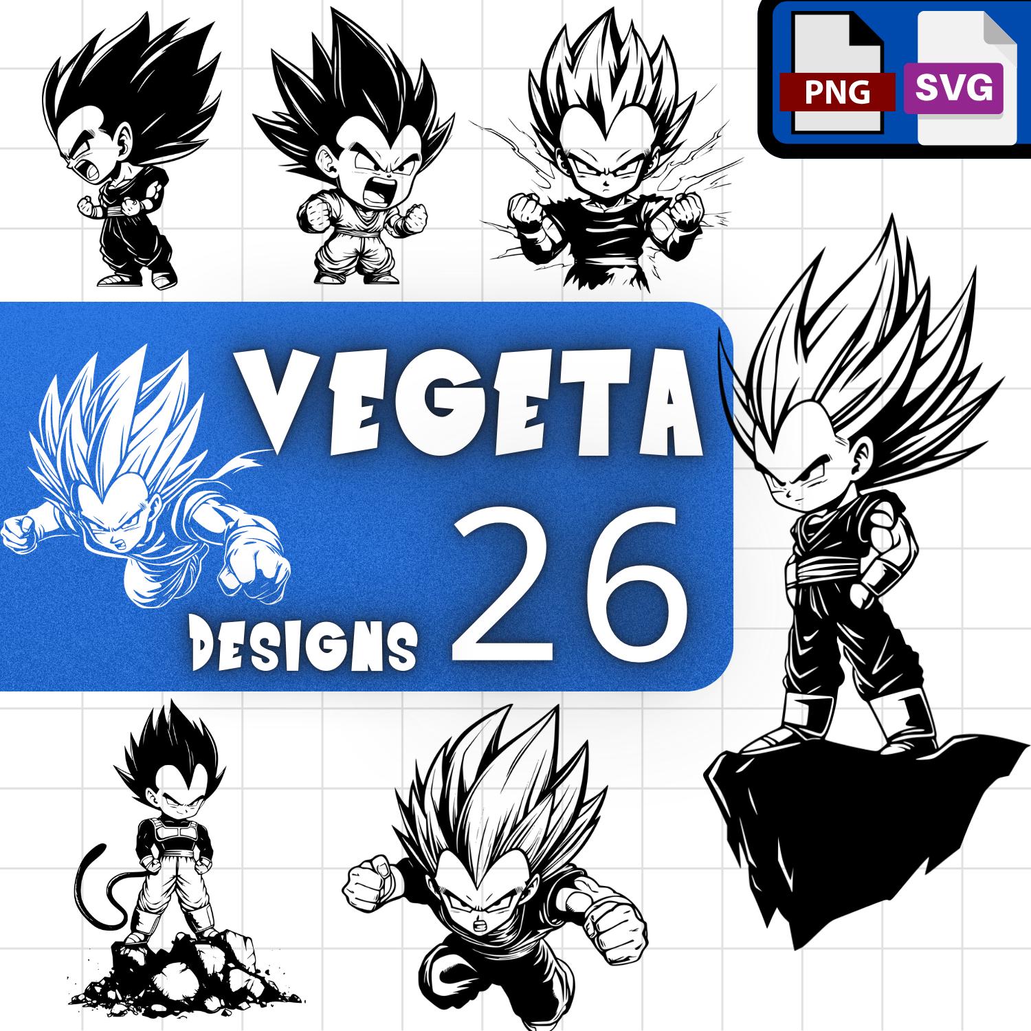 Vegeta SVG Files, Dragon Ball Svg Cut Files for Cricut & Silhouette ...