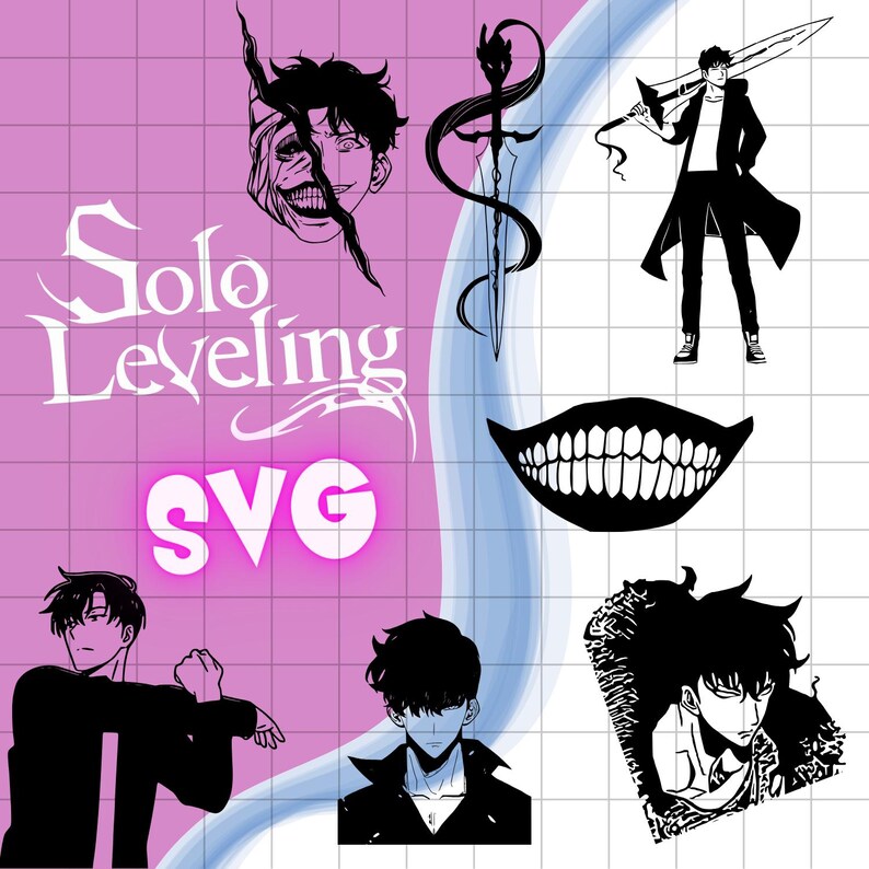 Solo Leveling SVG Bundle, Anime Svg Cut Files for Cricut, Sung Jin-woo ...