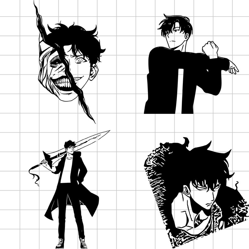 Solo Leveling SVG Bundle, Anime Svg Cut Files for Cricut, Sung Jin-woo ...