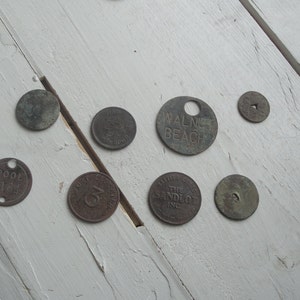 Vintage Token Coins Copper Brass - Etsy