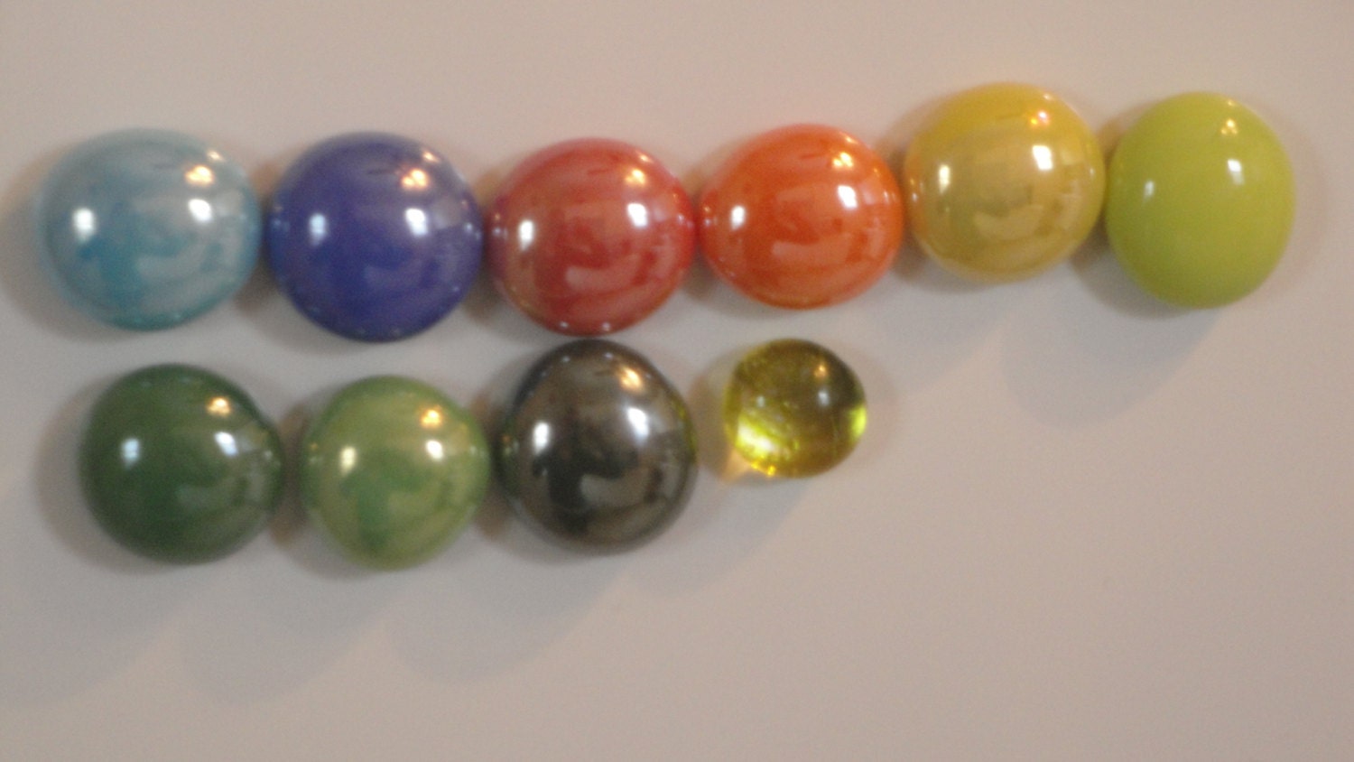 Handmade Glass Pebble Refrigerator Magnets Fiesta Set of - Etsy