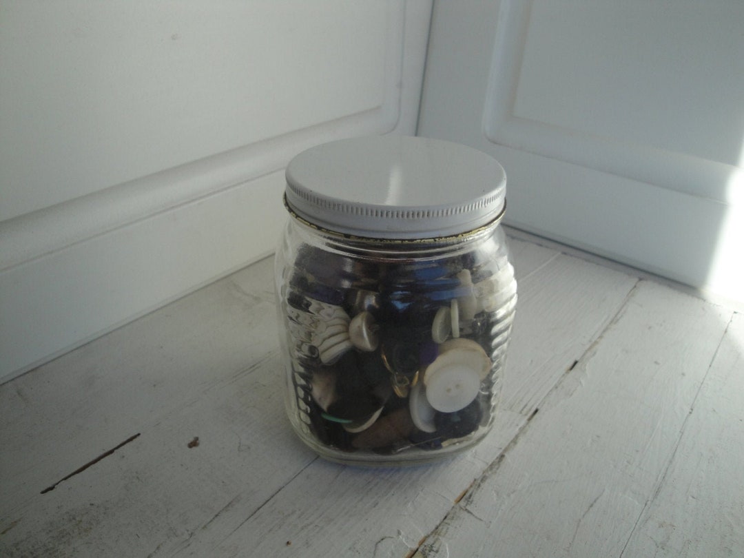 Vintage Jar of Buttons - Etsy