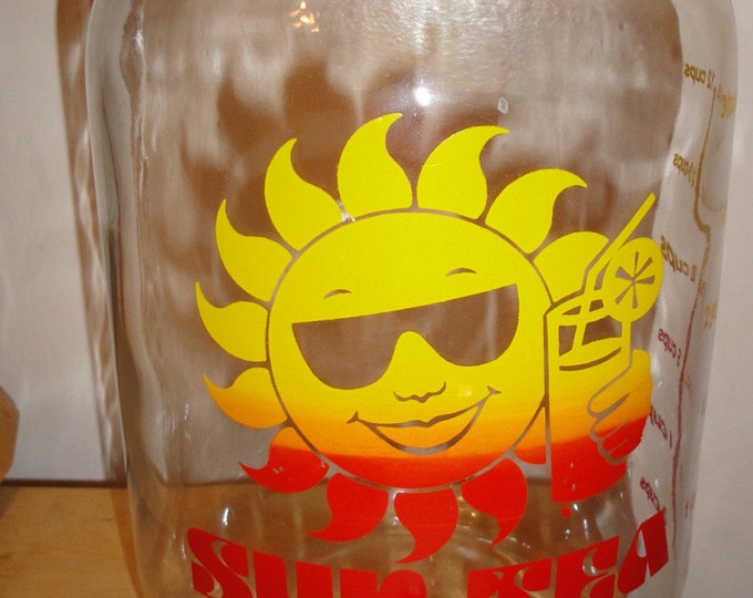 Vintage Sun Tea Pitcher Jug Dispenser Anchor Hocking 1 Gallon - Etsy