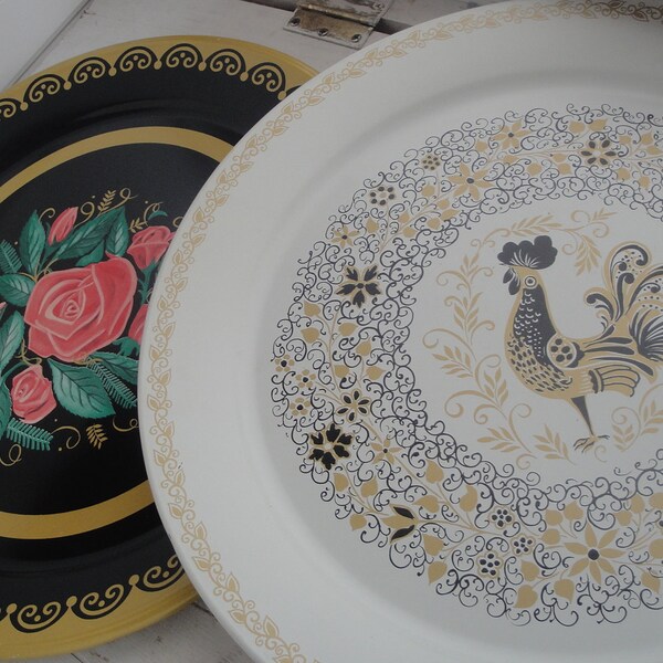 Rooster and Roses - Etsy