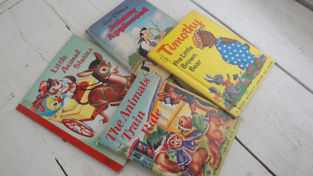 Vintage Children's Elf Disney Books Set of 4 - Etsy
