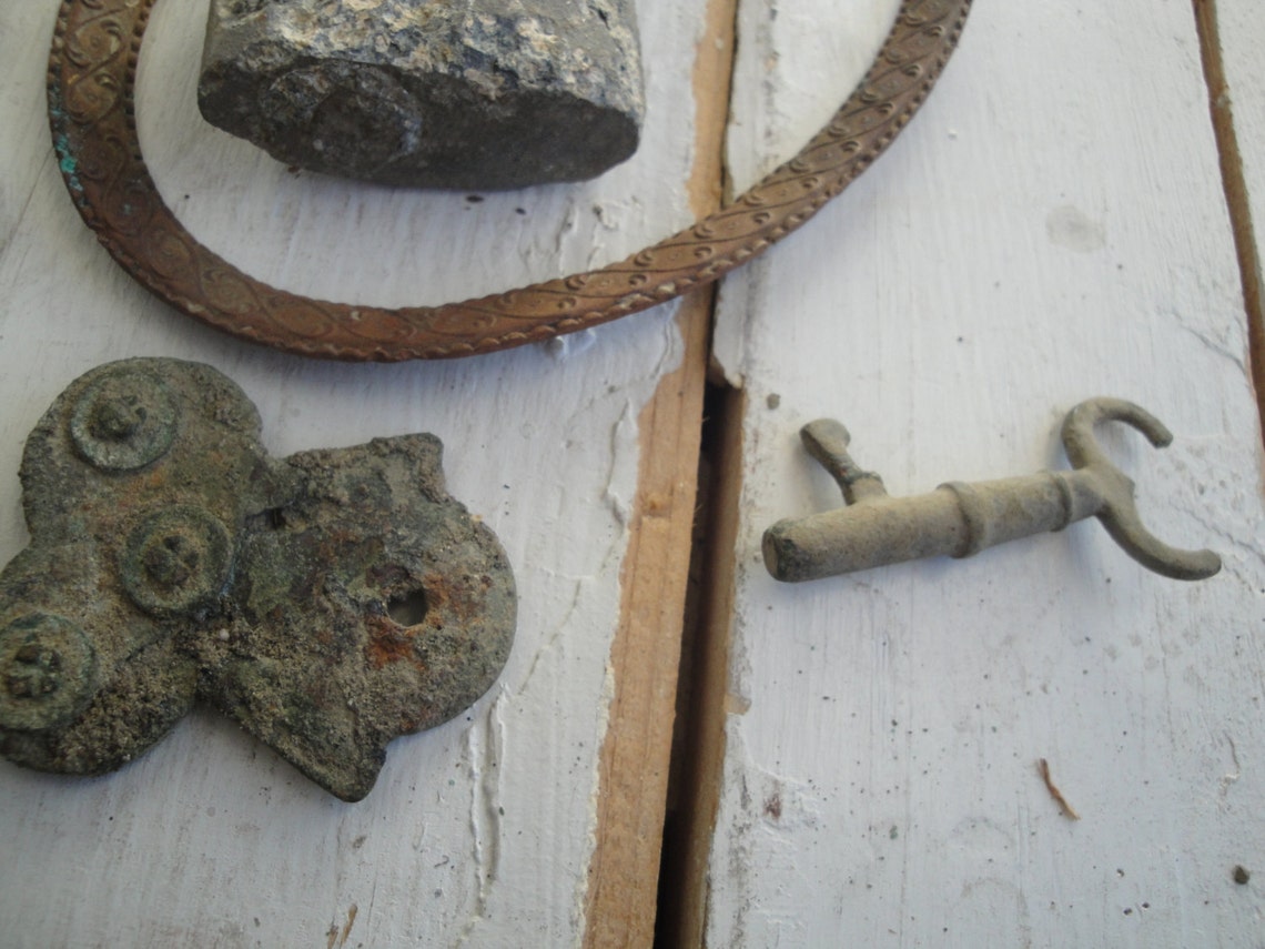 Vintage Key Lock Chain Picture Frame Copper - Etsy