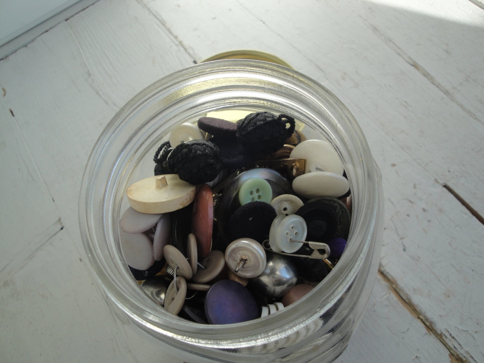 Vintage Jar of Buttons | Etsy