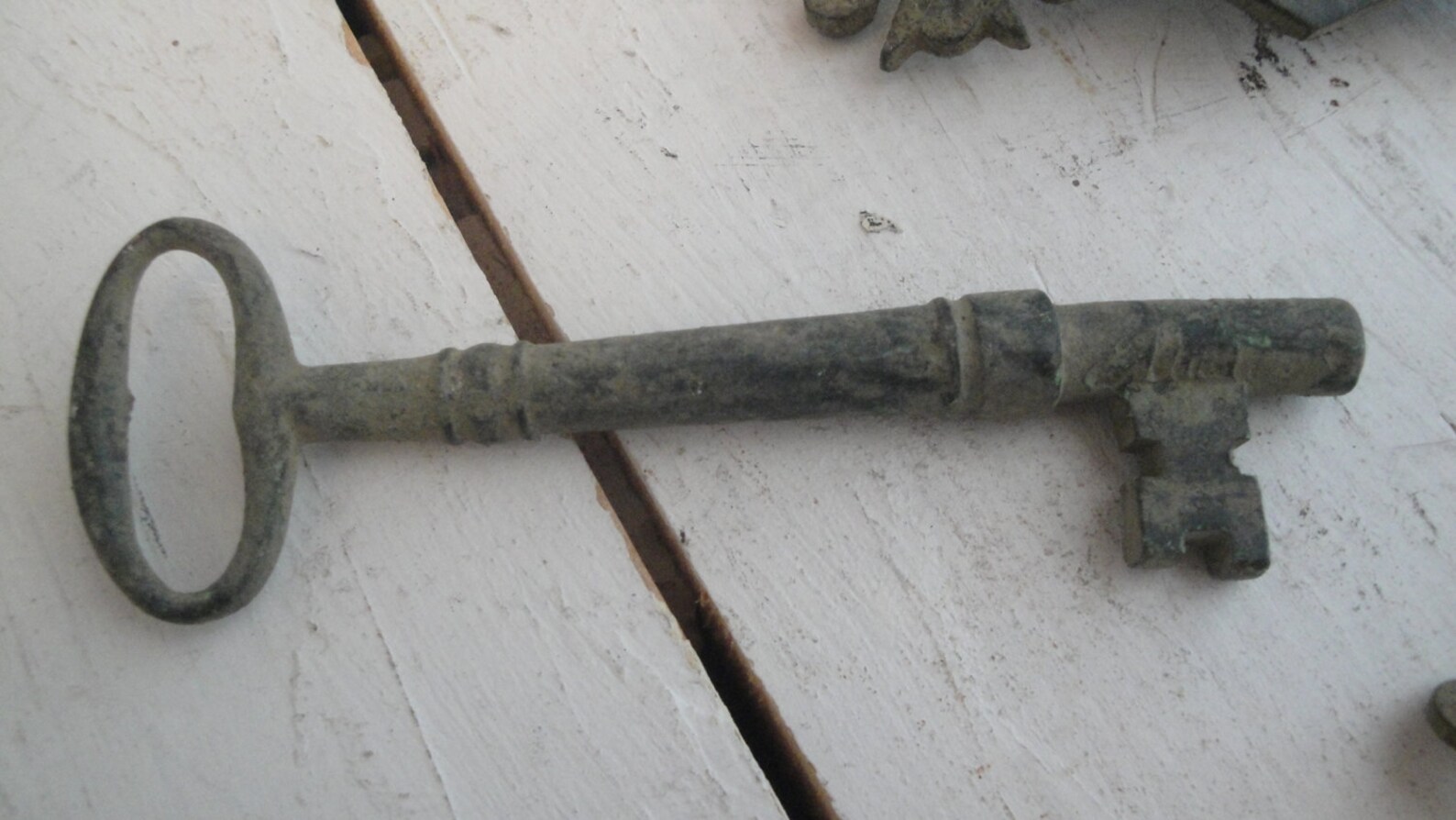 Vintage Skeleton Key Flower Bracket Copper Brass - Etsy