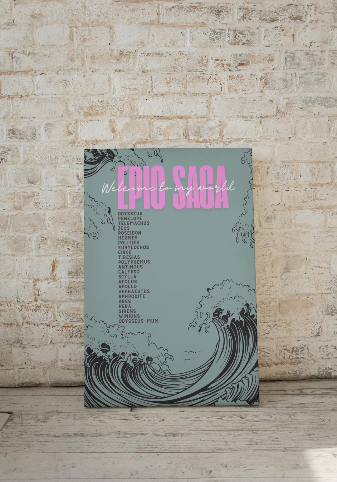 Epic Odysseus Digital Download, Print 24x36, Digital Wallart,greek ...