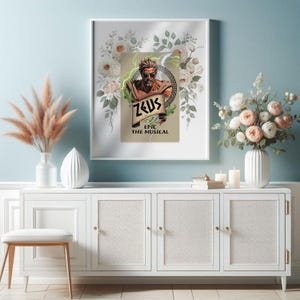 Epic the Musical ZEUS Digital Download, Print 24x36", Digital Wallart ...