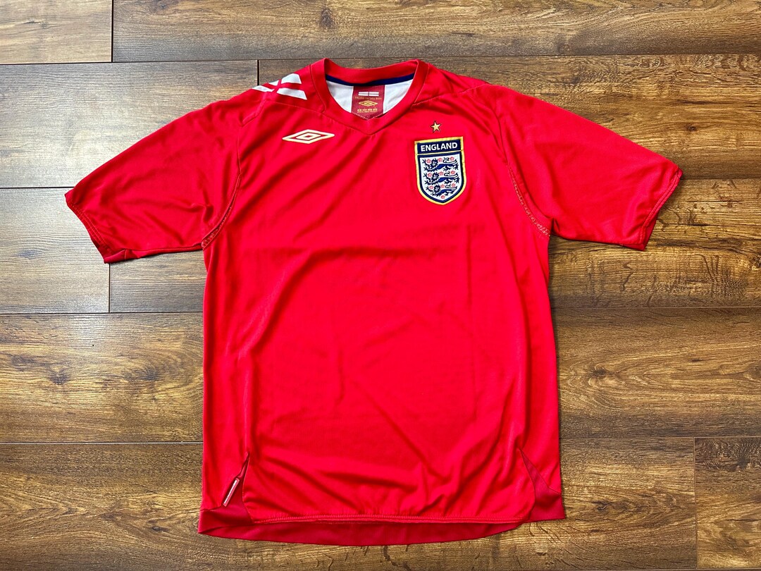 Vintage England Team 2006 Umbro Away Kit Football Shirt Soccer Jersey L ...