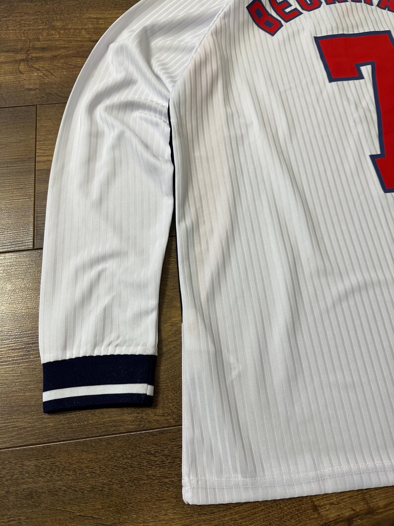 David Beckham 8 England Home Kit World Cup 1998 Soccer Shirt Football ...