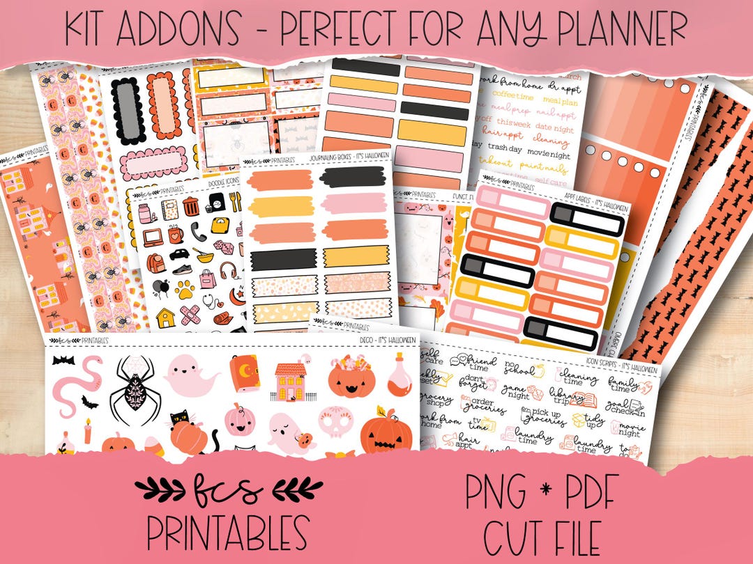 IT'S HALLOWEEN Kit Add-on Stickers - Etsy