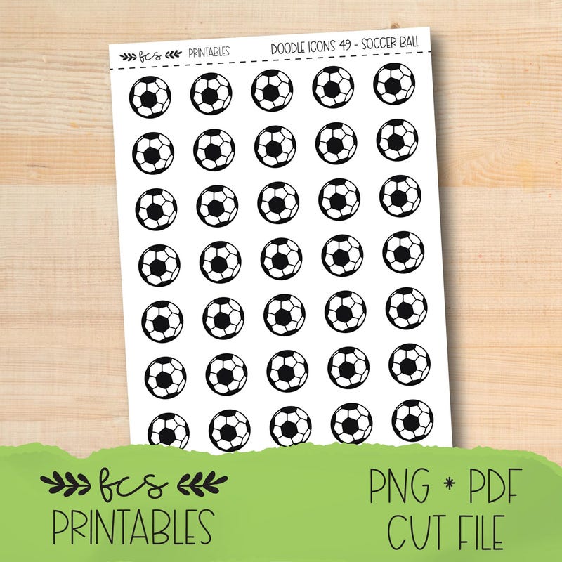 Soccer Ball Icon Stickers - Etsy