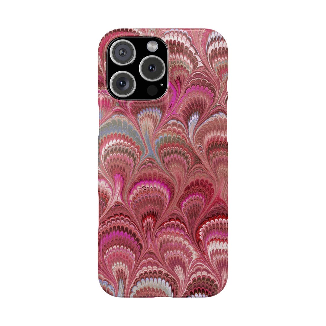 Pretty in Pink, Blush, Rose - Italian Feather Marble Design Phone Case ...