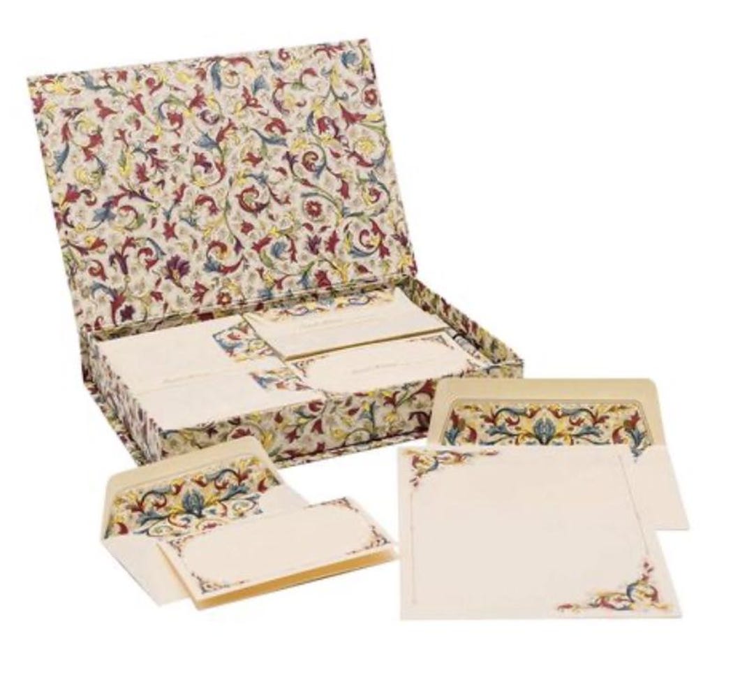 Florentine Italian Stationery Box and Pen – Italian Writing Set ...