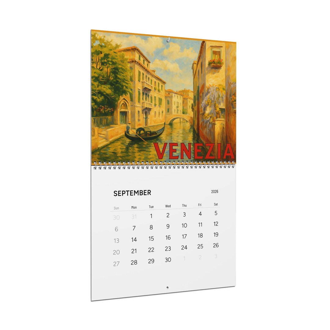 Italy 2026 Wall Calendar - Vintage Travel Posters - Rome Napoli Siena ...