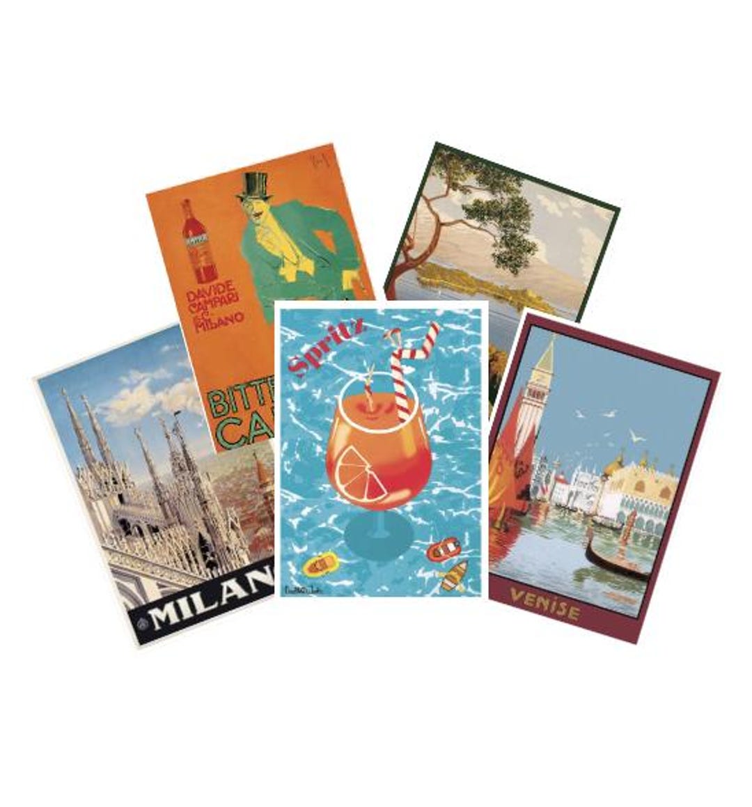 Classic Italian Vintage POSTERS Aperol Spritz Aperitif Plus A Wide ...