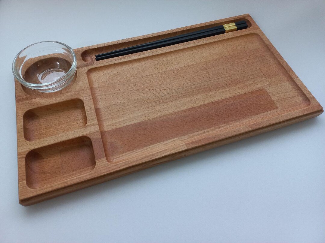 Custom Sushi Platter Wood, Personalized Serving Tray, Sushi Board ...