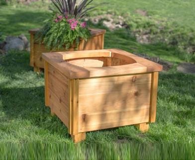 Cedar Planter Box Plans Pdf, DIY Tapered Cedar Planters, Beginner ...