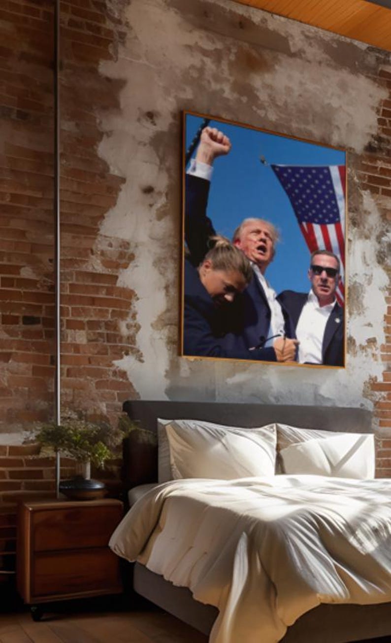 Donald Trump Iconic Rally Photo Matte Wall Art Print, Political Home ...