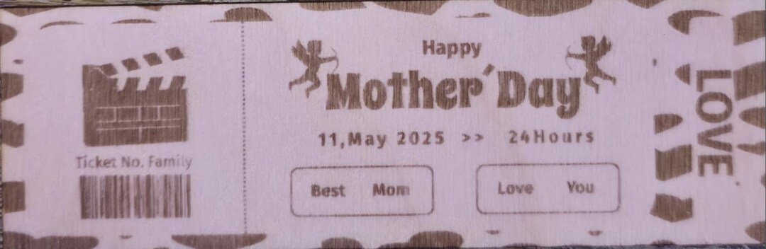Mother's Day Ticket SVG | DIY Gift for Mom | Mother's Day Coupon Book ...