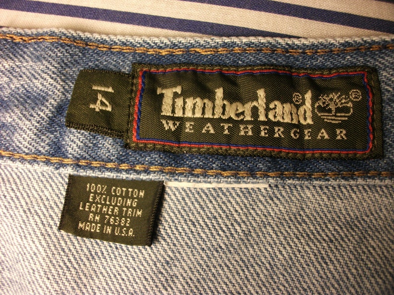 Rare Timberland Classic Denim Weathergear Button Down Closure Jean ...