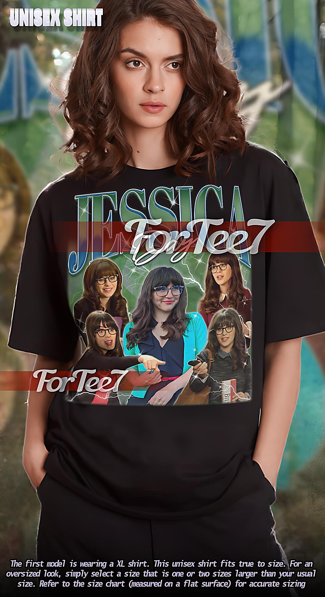 JESSICA DAY Bootleg Tshirt, Jessica Day 90s Retro Tee, Jessica Day ...