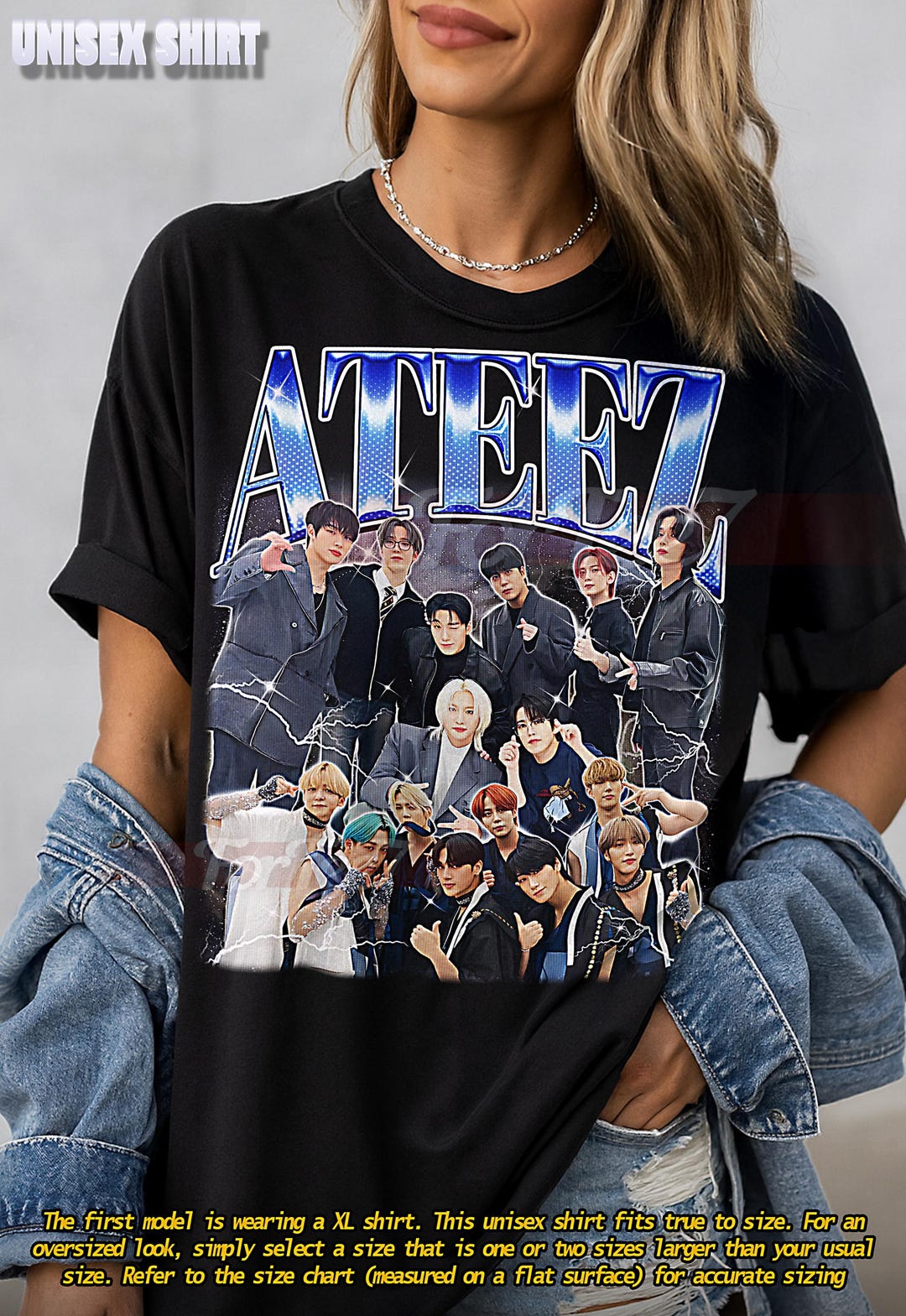 ATEEZ Boy Band Shirt, Ateez Idol Tshirt, Ateez Fan, Ateez Retro 90s ...