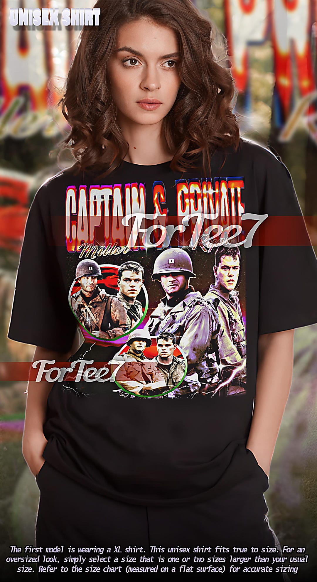 Captain Miller & Private Ryan Shirt, Private Ryan Homage Tshirt ...