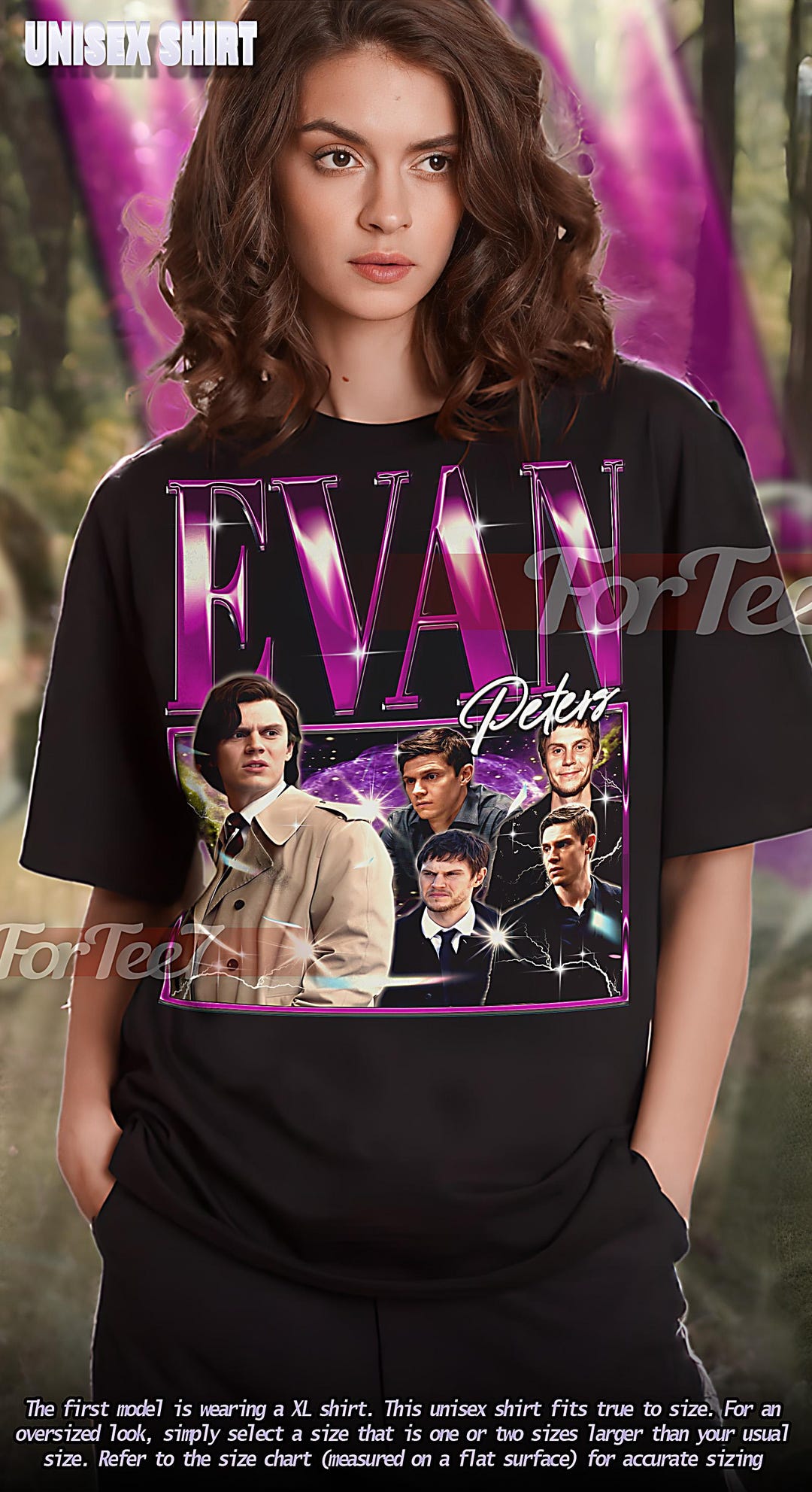 EVAN PETERS Vintage Shirt, Evan Peters Homage Tshirt, Evan Peters Fan ...