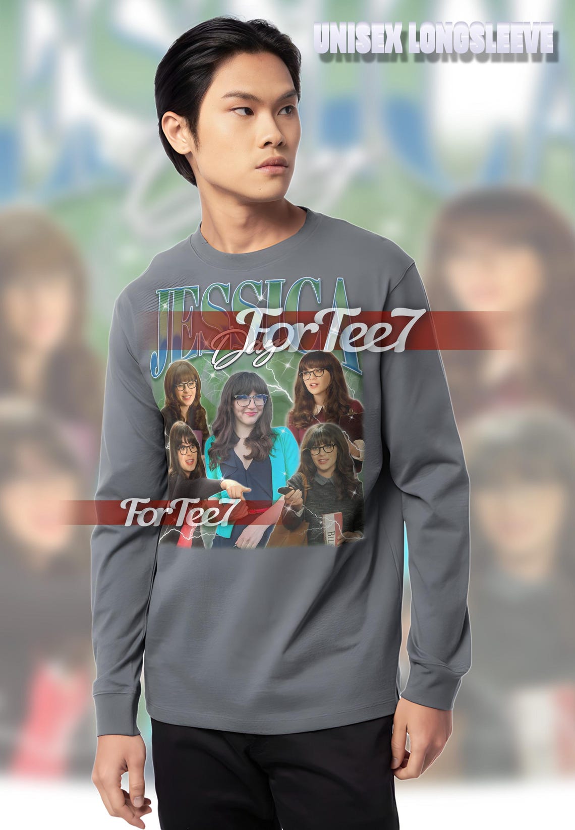 JESSICA DAY Bootleg Tshirt, Jessica Day 90s Retro Tee, Jessica Day ...