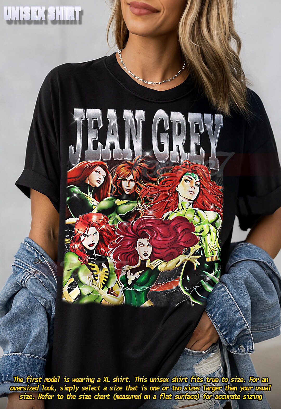 JEAN GREY Retro Shirt, Jean Grey Meme Tshirt, Jean Grey Bootleg Tees ...