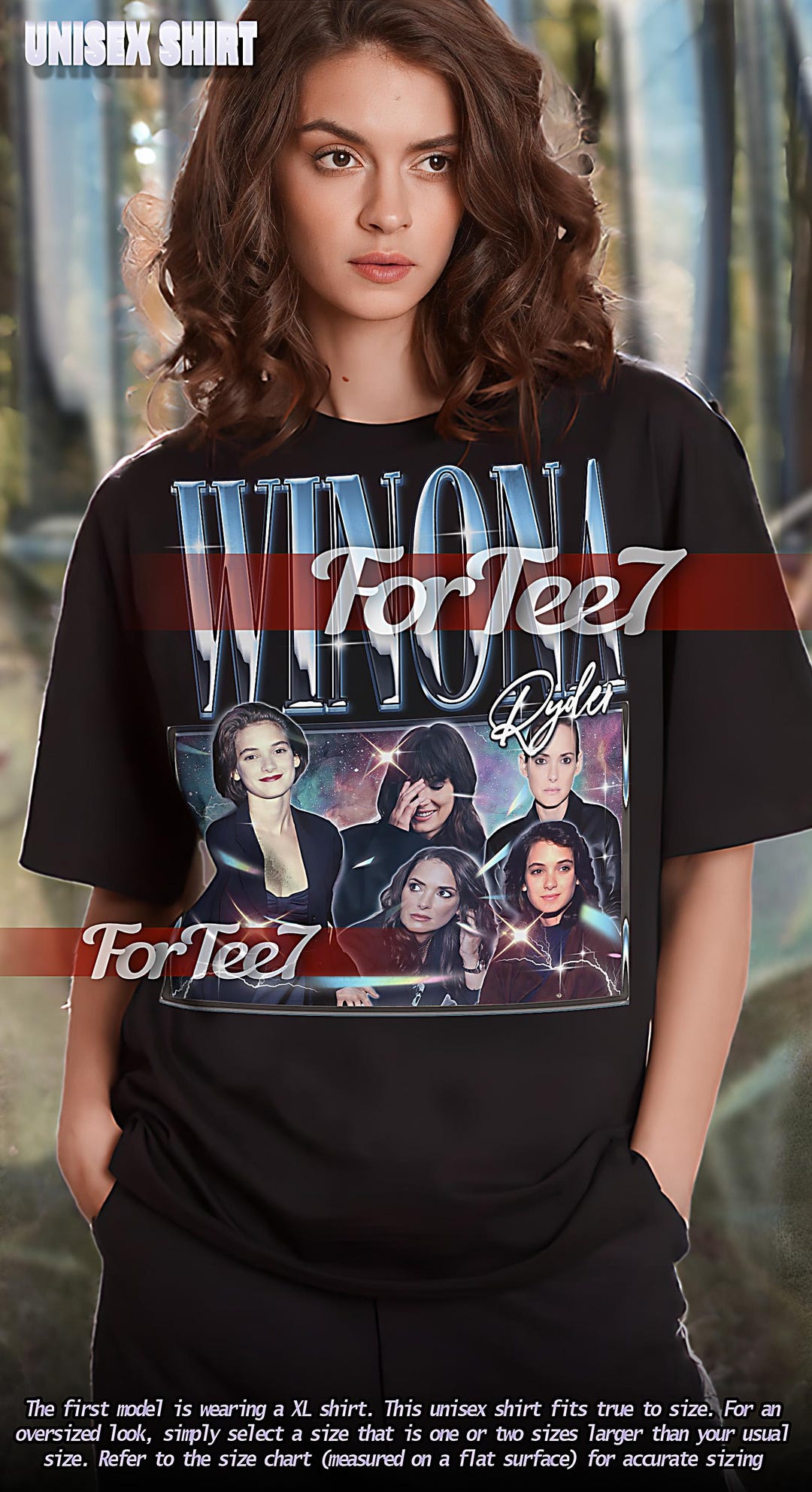WINONA RYDER Vintage Shirt, Winona Ryder Homage Tshirt, Winona Ryder ...