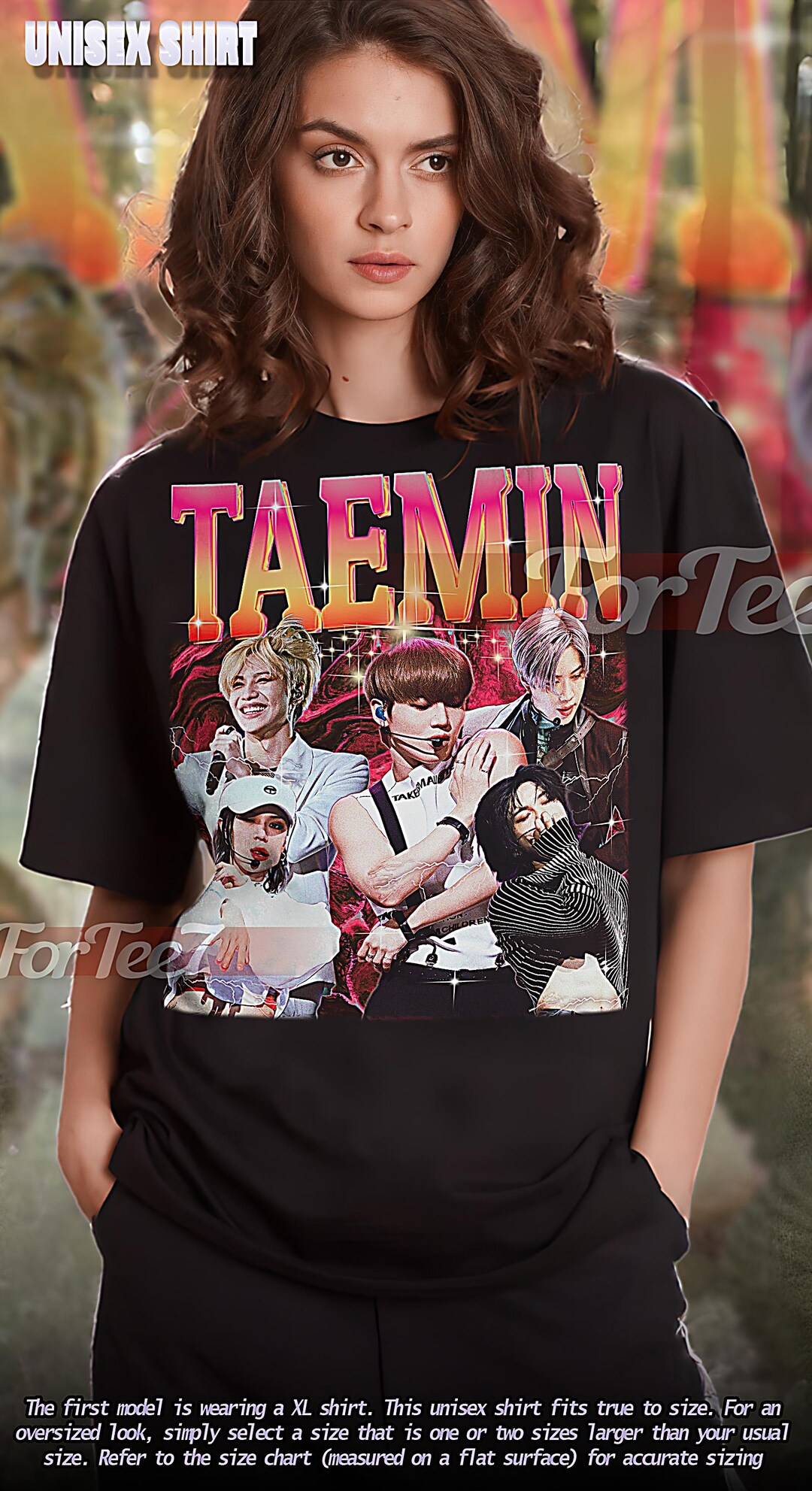 TAEMIN Vintage Shirt, Taemin Homage Tshirt, Taemin Fan, Taemin Retro ...