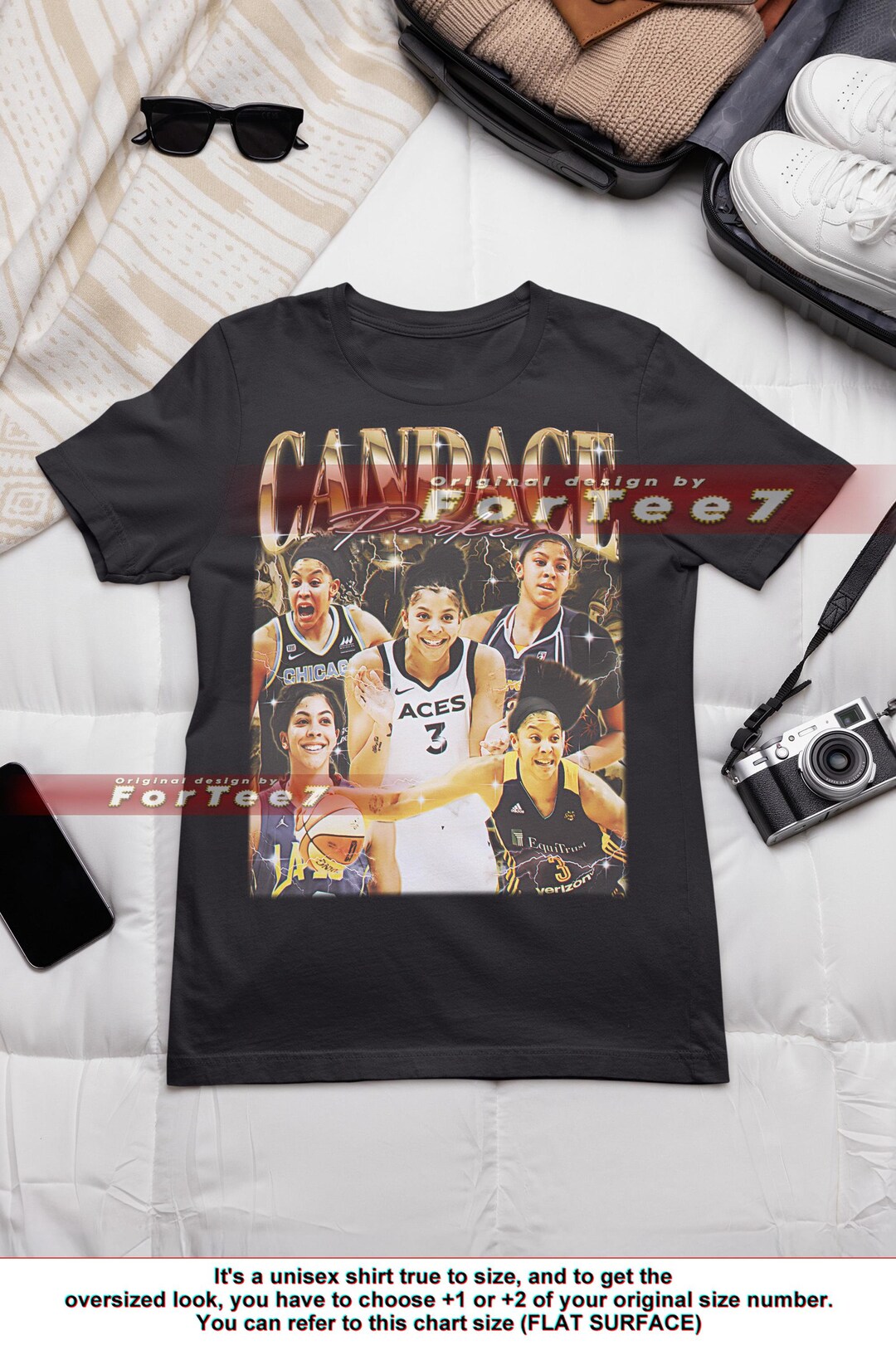 Candace Parker Athlete Tee, 90s Candace Parker, Retro Candace Parker ...