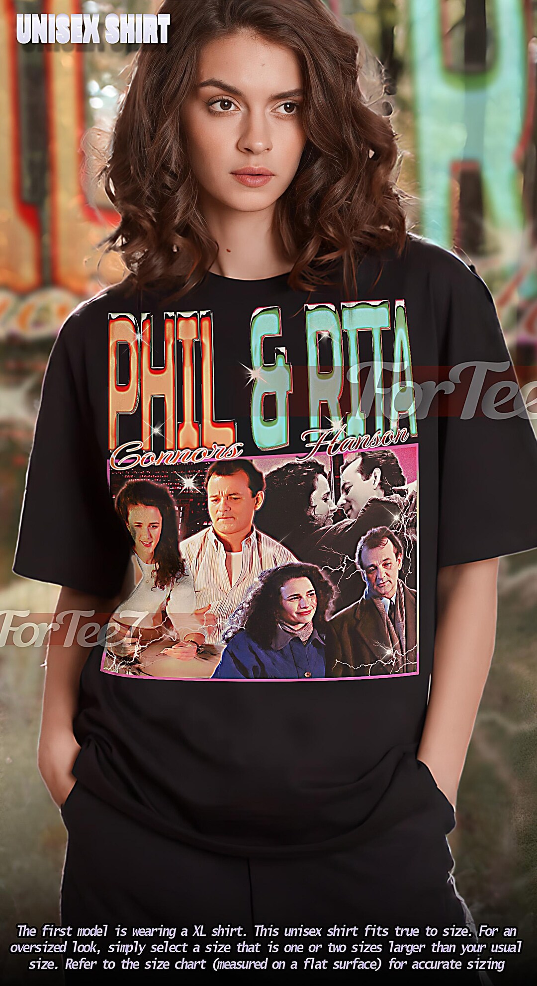 PHIL AND RITA Vintage Shirt, Phil Connors and Rita Hanson Homage Tshirt ...