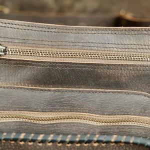 Leather Belt With Slim and Stylish Flat Pockets for Unisex. - Etsy