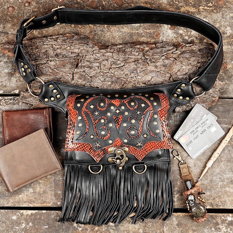 Leather Hip Bag - Etsy