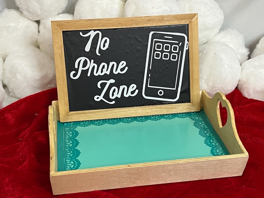 Cell Phone Tray Holder for Dining Room Table for Family Time While ...