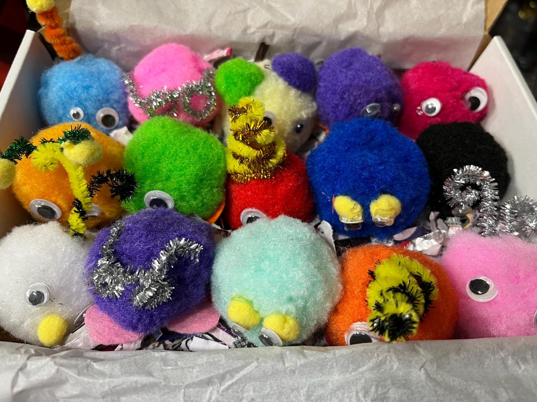 Quiet Critters for Classroom or Home Comes Set is 15 Jumbo Pompoms ...