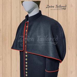 Bishop Cassock With Inverness Cape: Medieval Clergy Robe, Roman Priest ...